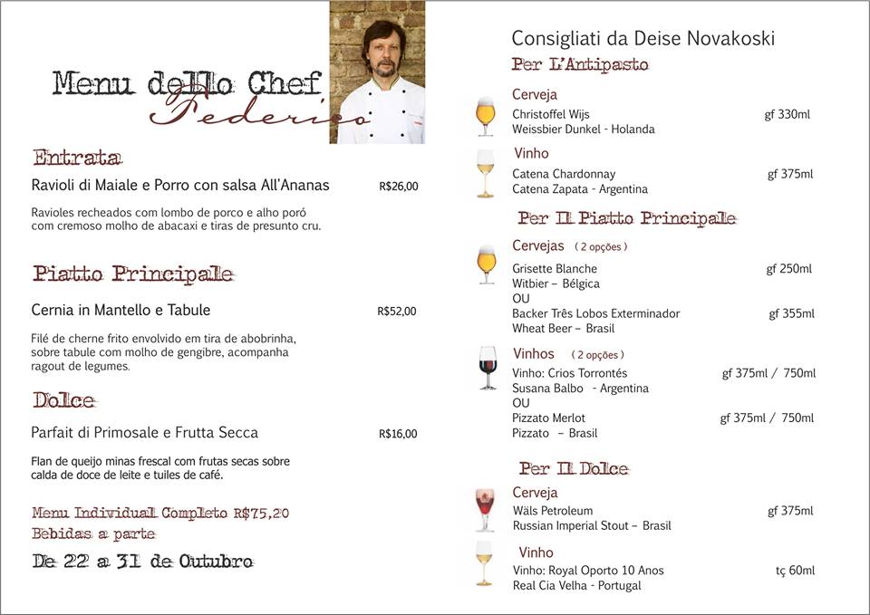Menu Dello Chef do TORNA PUB – uma experiência gastronômica e tanto ...